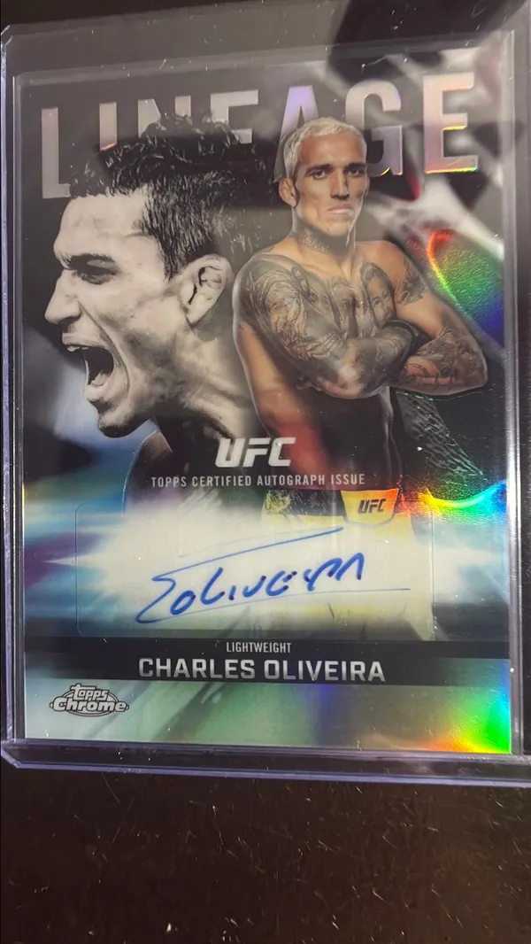 Charles Oliveira Lineage Refractor Auto · Whatnot: Shop, Sell, Connect