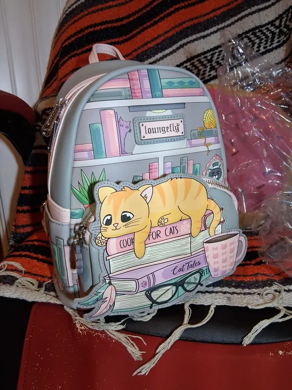 Loungefly Bookish Cat mini backpack BAM exclusive NWT · Whatnot: Shop ...