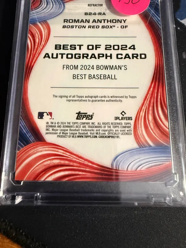 Roman Anthony bowman's best refractor auto · Whatnot: Shop, Sell, Connect