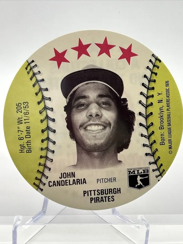 1976 Isaly's Sweet William Disc John Candelaria Card NM-MT FREE ...
